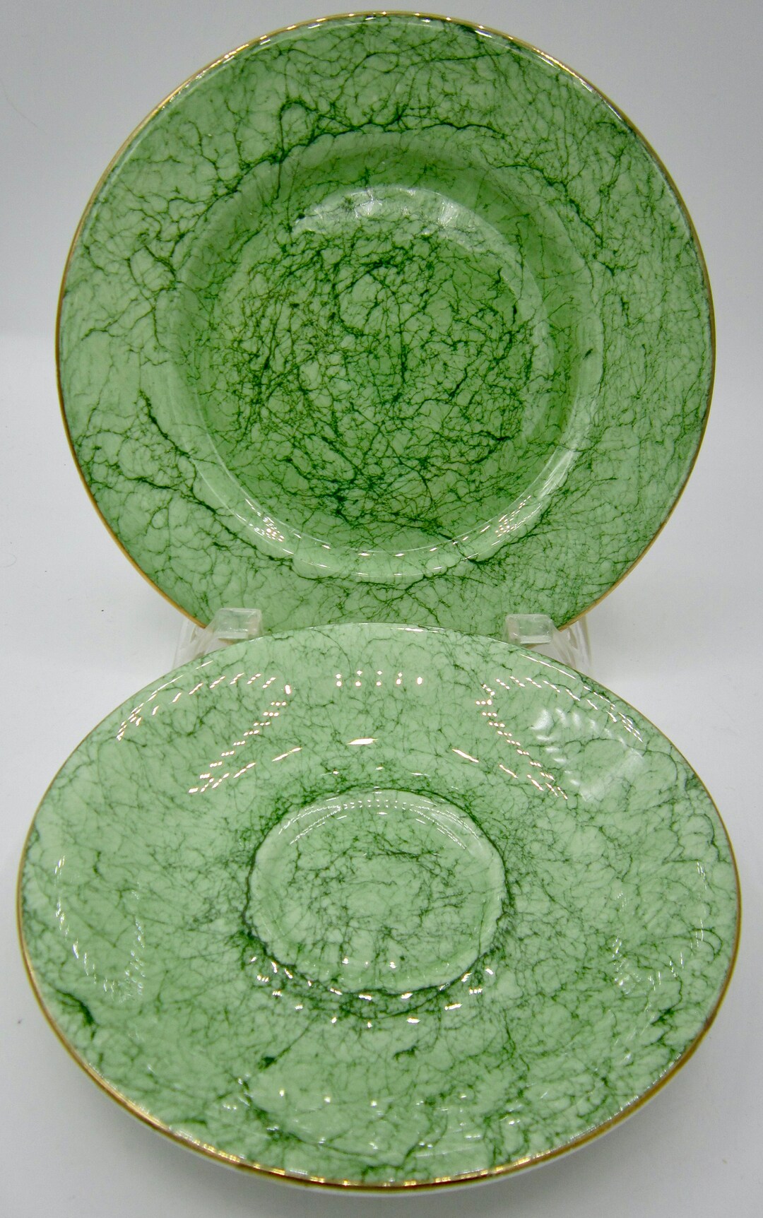 Royal Albert Gossamer Green Bone China Saucer and Bread and Butter Side ...