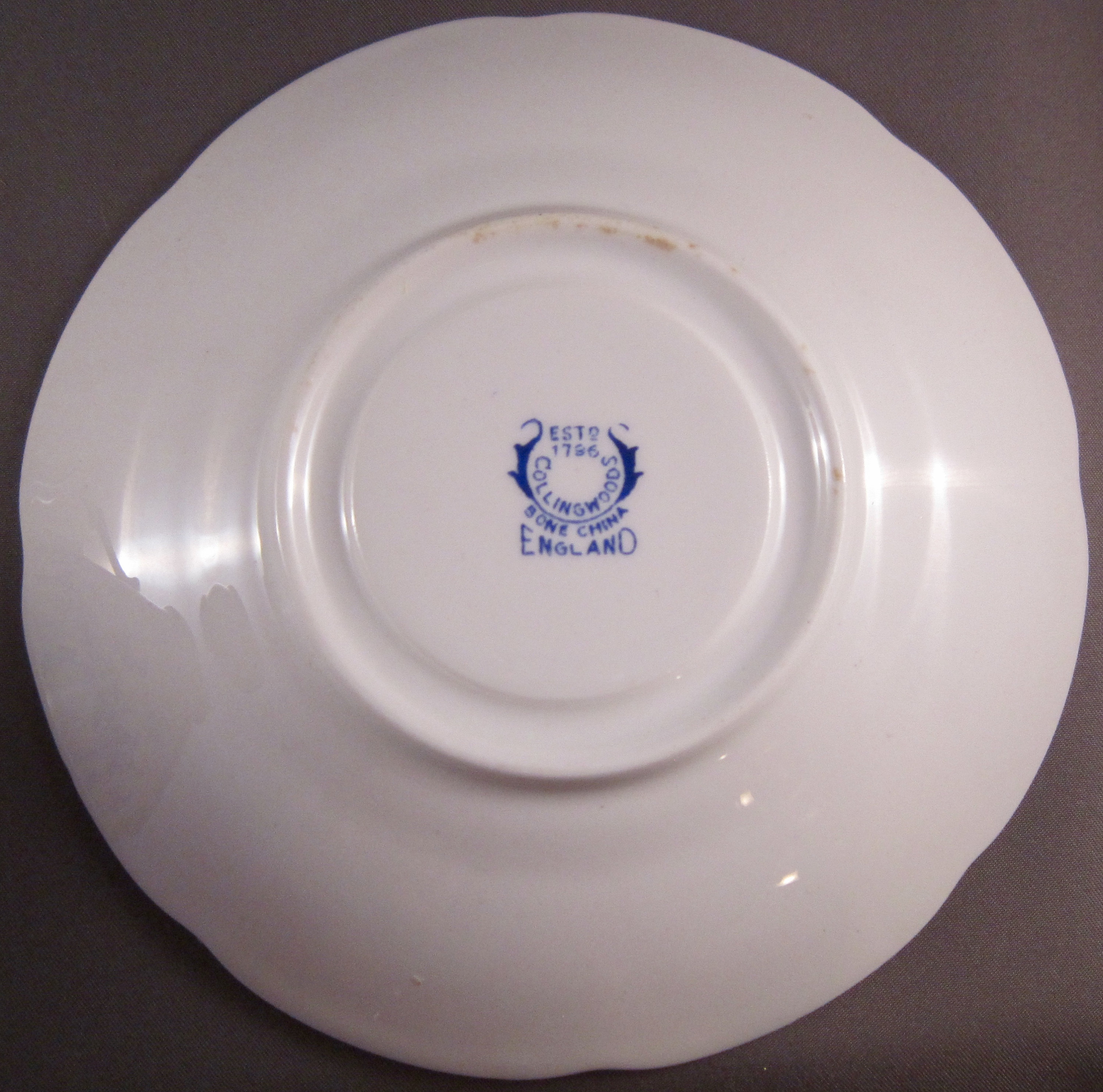 Collingwood Bone China Cup and Saucer (465) - Blue Flowers - England ...