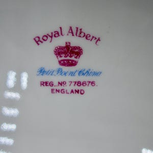 Royal Albert Petit Point Square Bone China Salad Plates (7.75 In ...