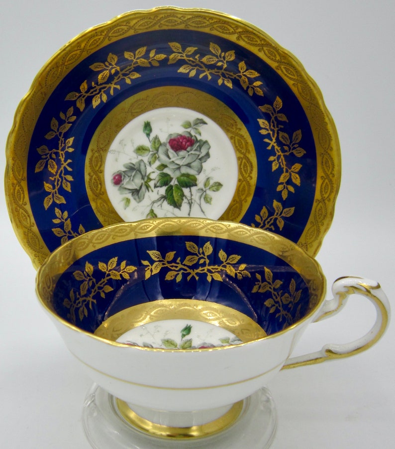 Paragon Bone China Tea Cup and Saucer A1733 Gold and - Etsy