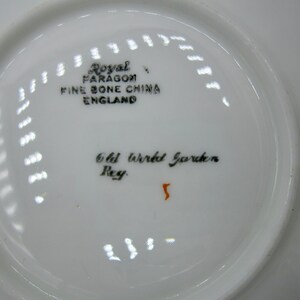 Royal Paragon Old World Garden Bone China Saucer - Fountain - England ...