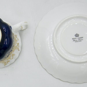 Royal Albert Regal Series Blue Bone China Teacup and Saucer (4396 ...