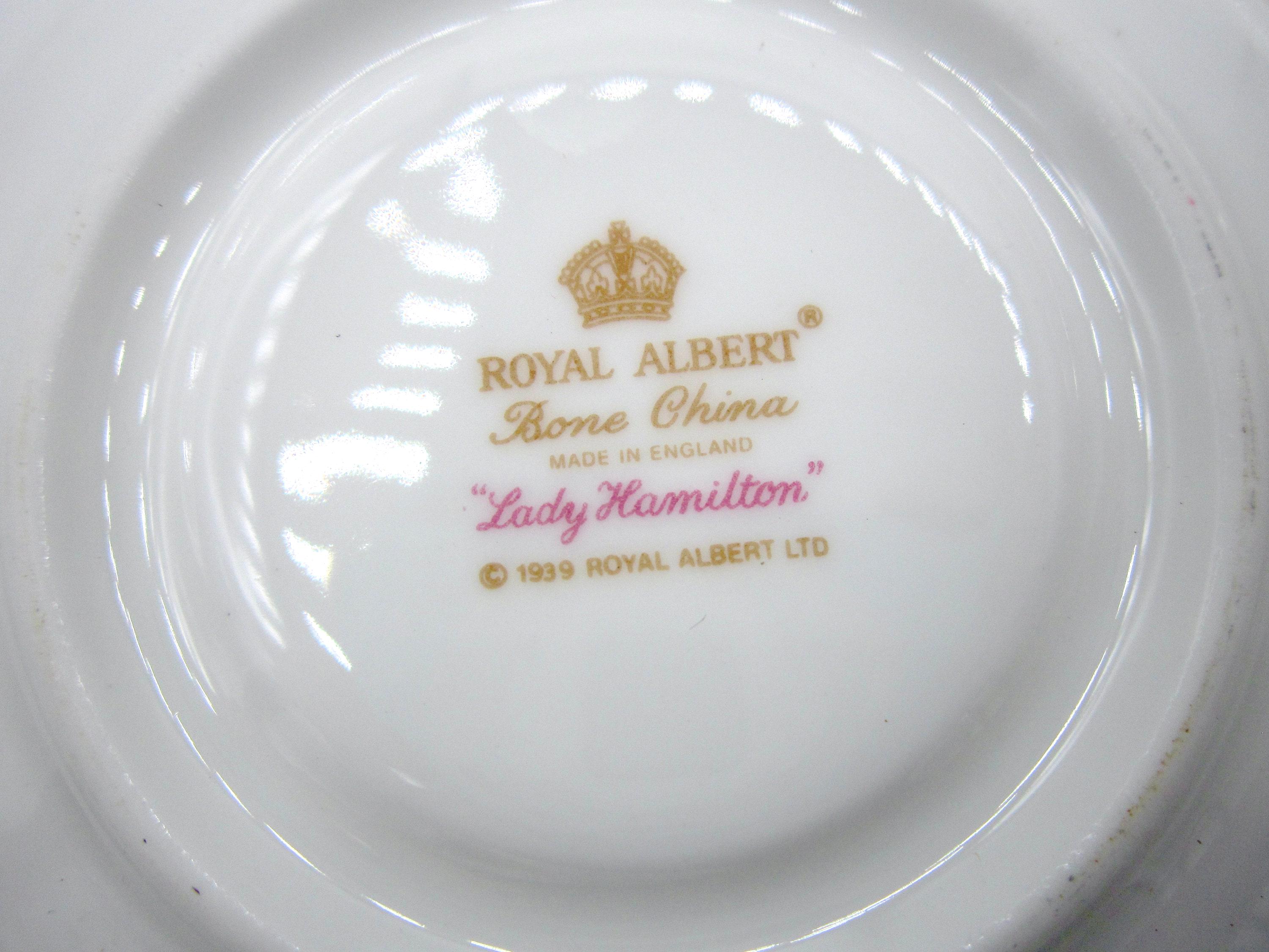 Royal Albert Lady Hamilton Bone China Demitasse Saucers (4) - England ...