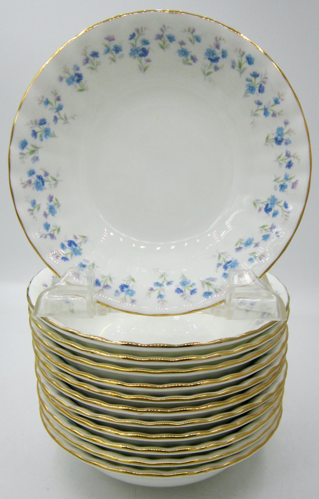 Royal Albert Memory Lane Bone China Fruit Sauce Bowls 5.5 In. Blue ...