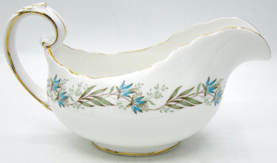Royal Tuscan Fresco Blue (D1786) Bone China Gravy Boat - England - Etsy