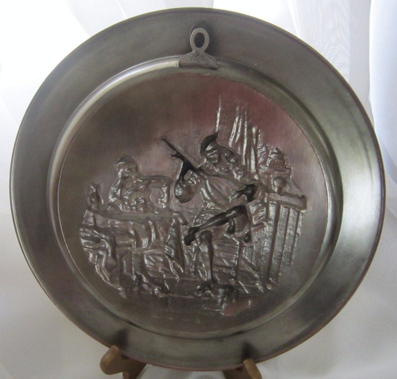 WMF Zinn Pewter Hanging Wall Plate 10.25 In. Hendrick M. | Etsy