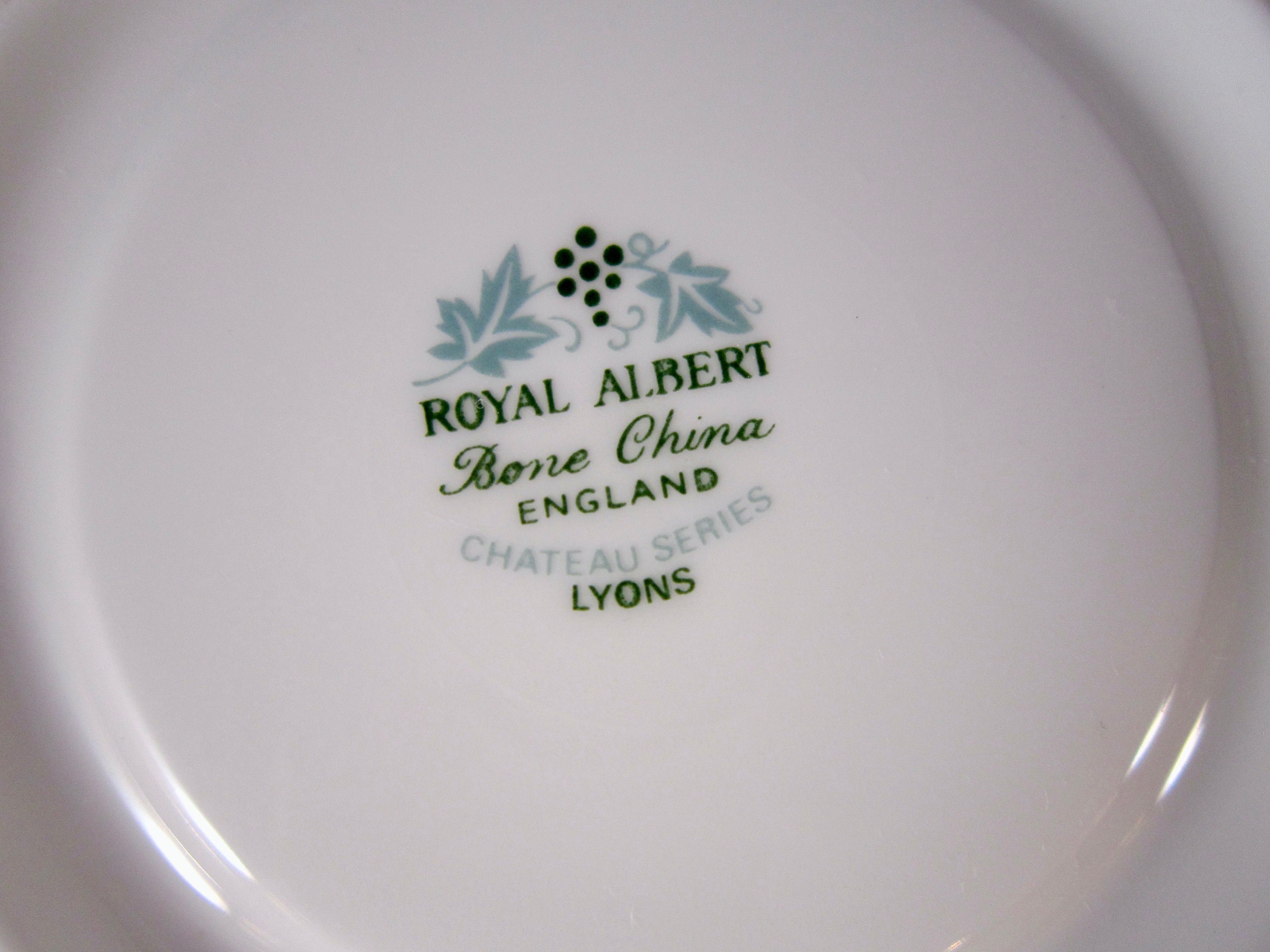 Royal Albert Lyons Bone China Tea Cup and Saucer Grape and Leaf England ...
