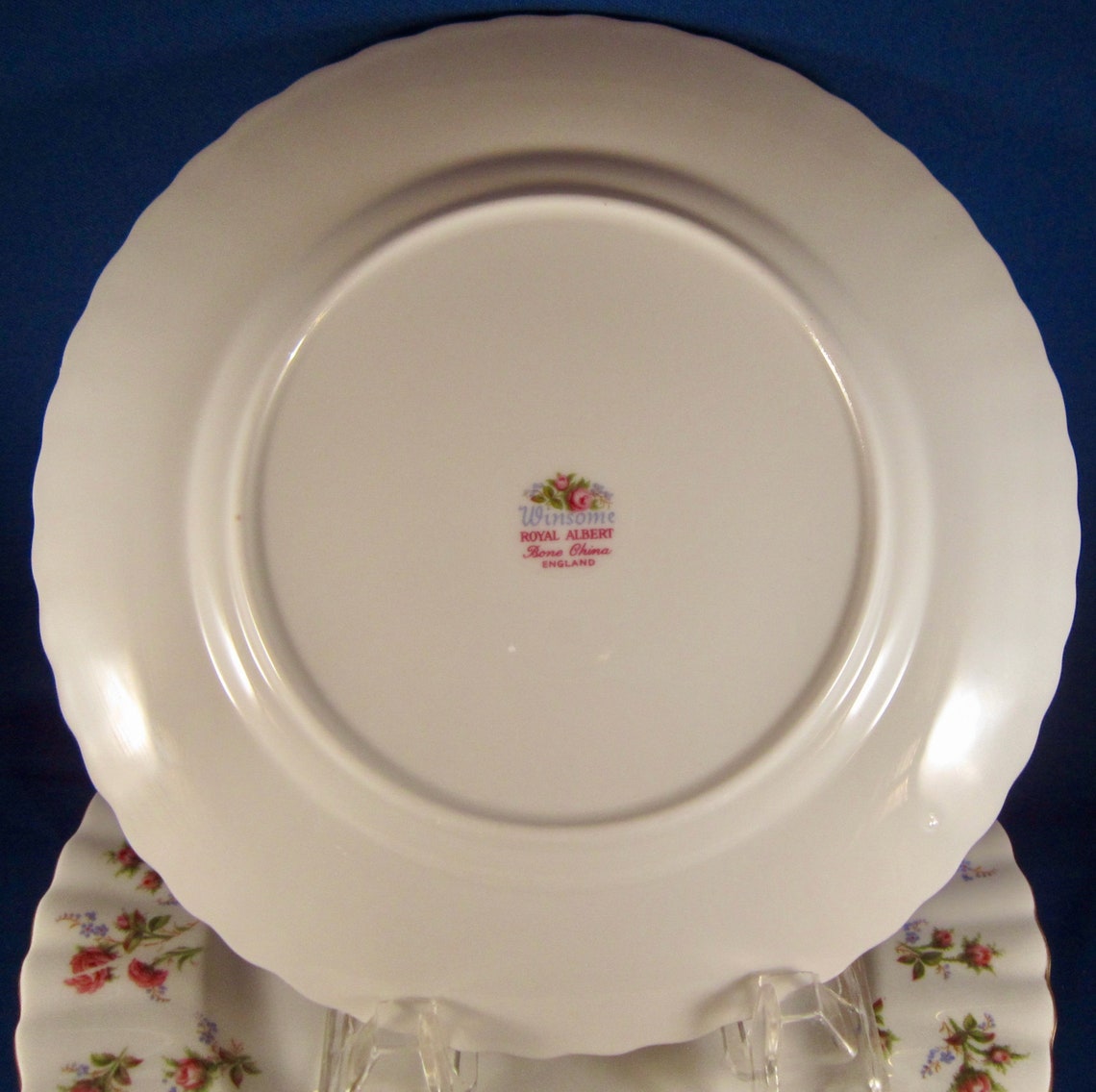 Royal Albert Winsome white Bone China Salad Plates Set of - Etsy