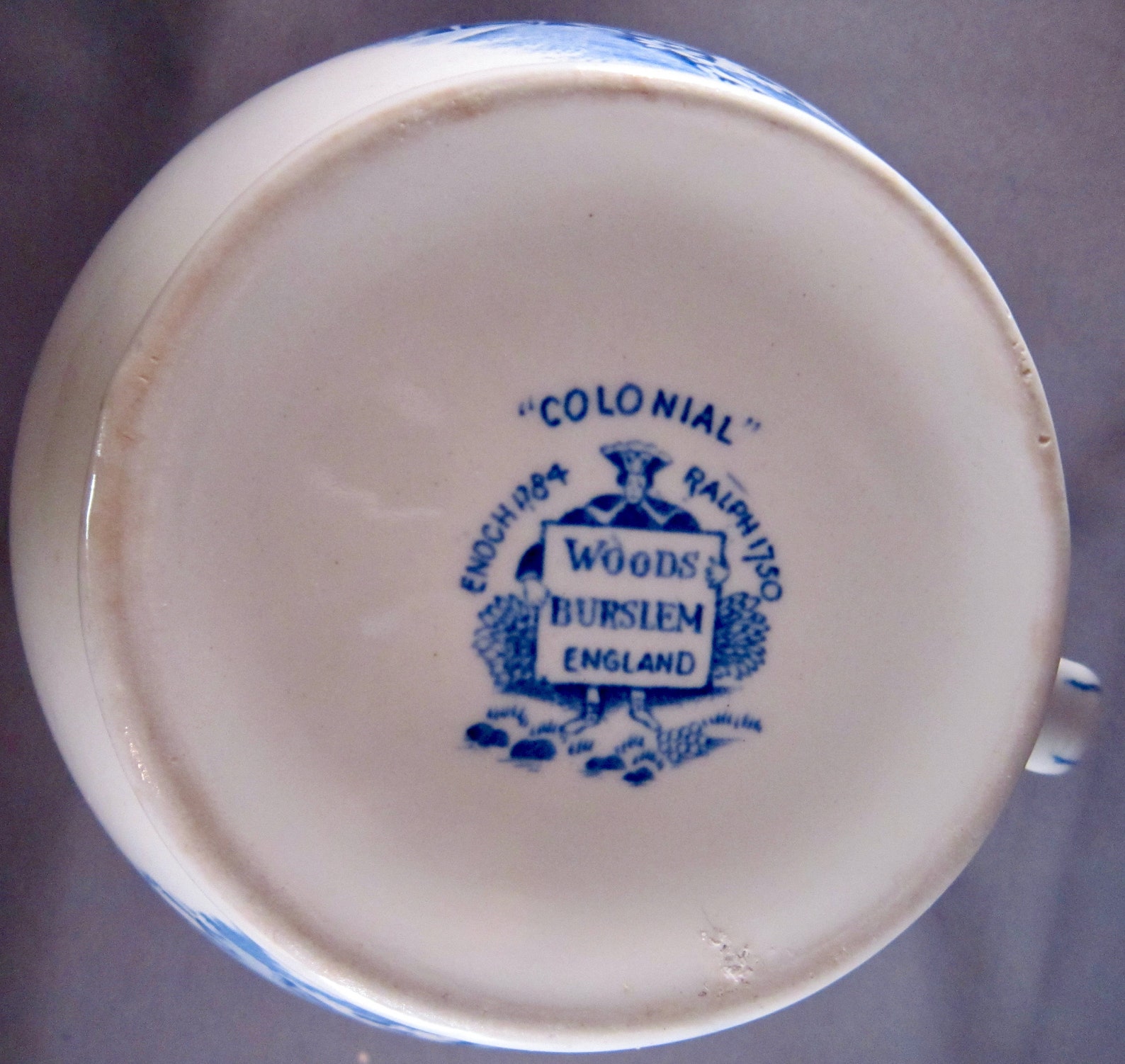 Wood and Sons Colonial Blue Pitcher Jug 24 Oz. Vintage - Etsy Canada