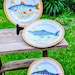 Porcelain Fish Plates, Set of Three From American Atelier, Trout, Sport ...