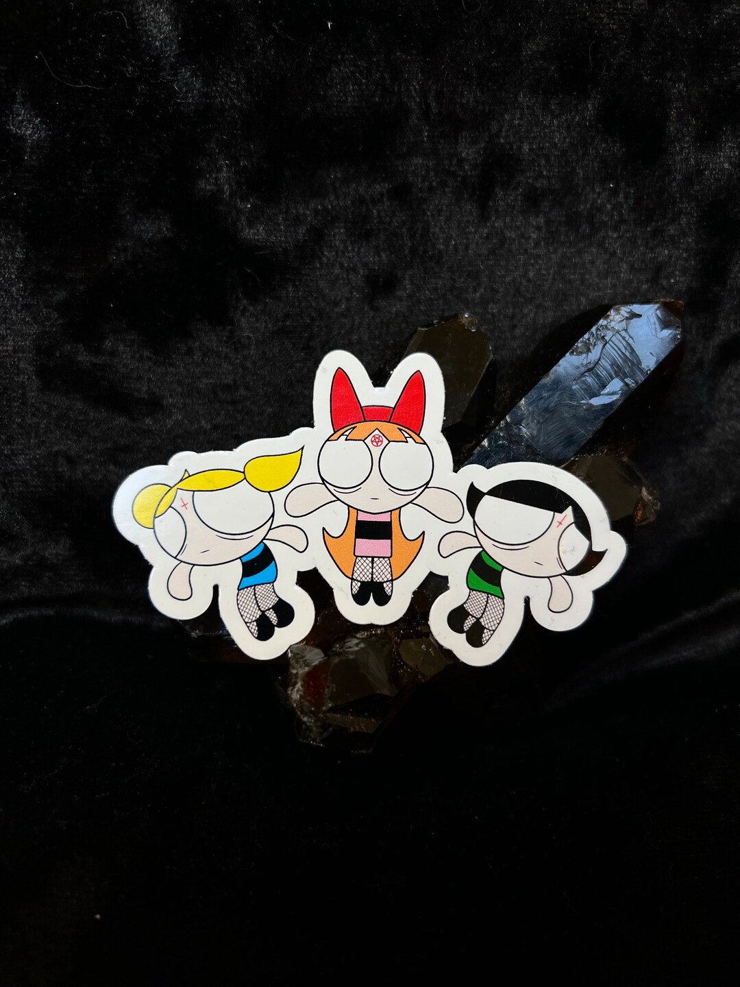 Sticker - Possessed Puff Girls - Etsy