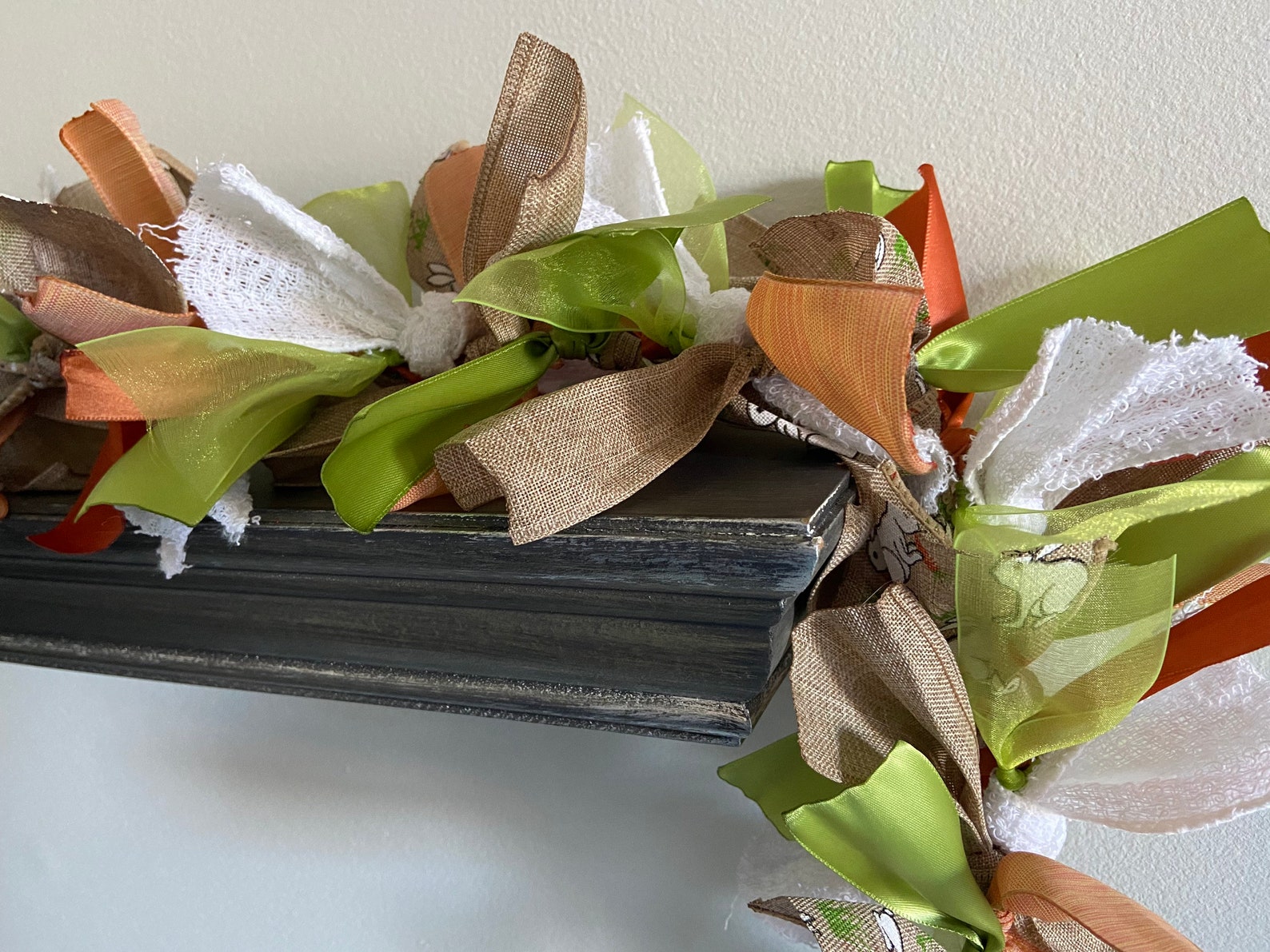 Easter mantle decor rustic Easter garland primitive Easter | Etsy