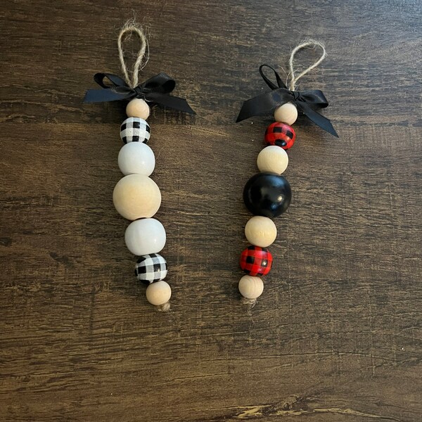 Buffalo Check Beads - Etsy