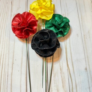 Red Yellow Green Black Flower Bouquet, Black History Flower Arrangement ...