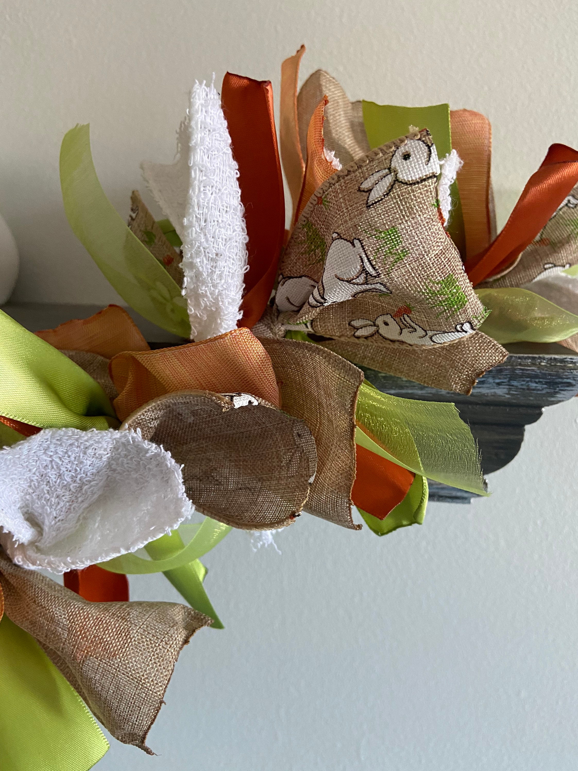 Easter mantle decor rustic Easter garland primitive Easter | Etsy