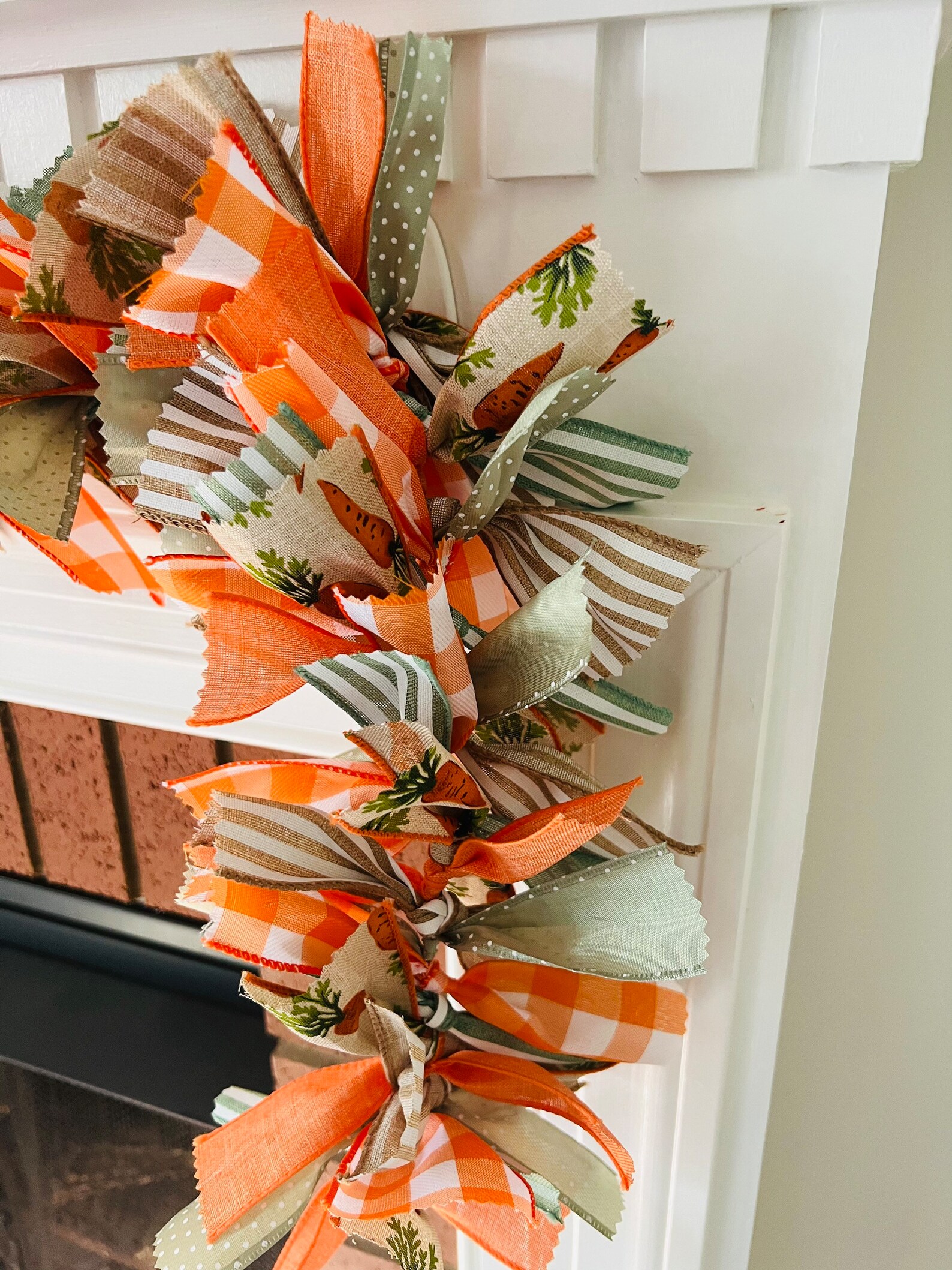 Easter Mantle Decor Rustic Easter Garland Primitive Easter - Etsy