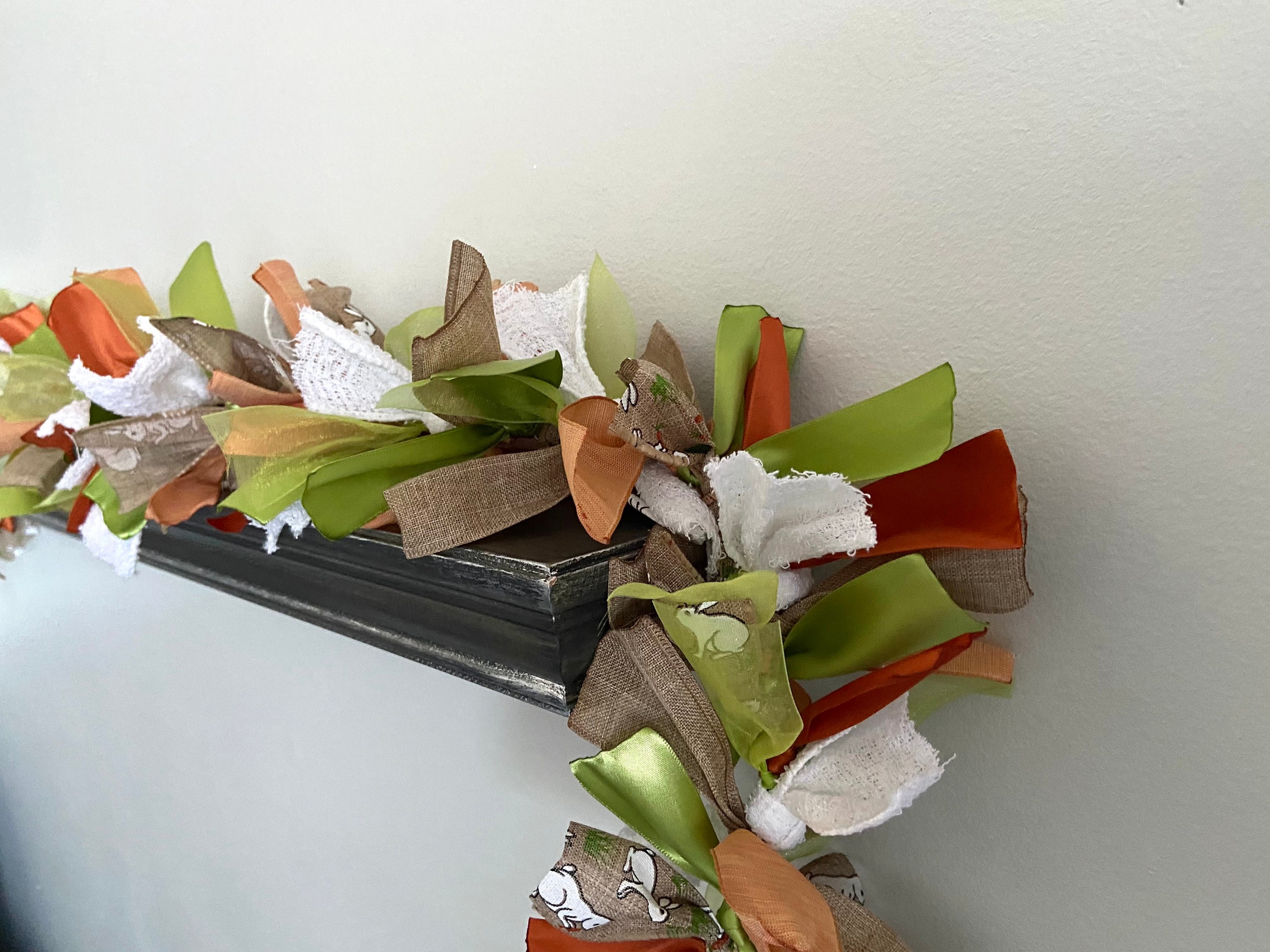 Easter mantle decor rustic Easter garland primitive Easter | Etsy