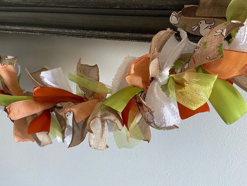 Easter Mantle Decor Rustic Easter Garland Primitive Easter - Etsy