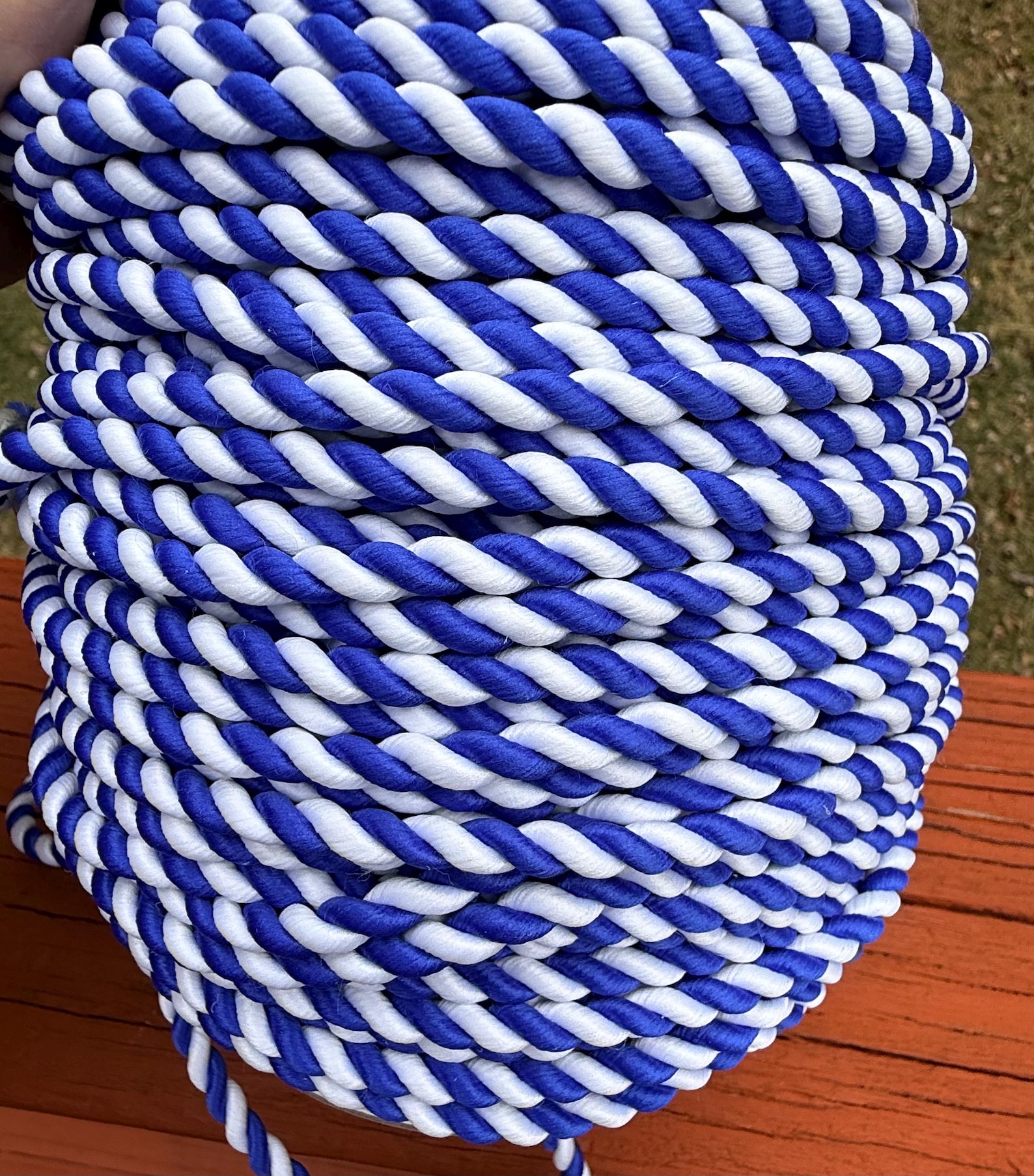 5mm Blue White Cording, Patriotic Twisted Rope, Decorative Cording ...