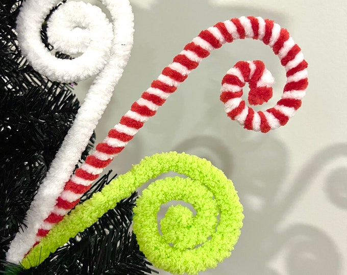 Green Monster Floral Pick, Wreath Making Supply, Christmas Tree ...