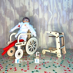 Holiday Elf Adaptive Equipment Kit Elf Gait Trainer Elf Wheelchair Free ...