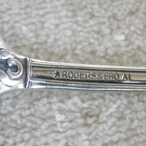 Rogers & Bro Silverplated TUXEDO Pattern Sugar Spoon or Shell Vintage ...