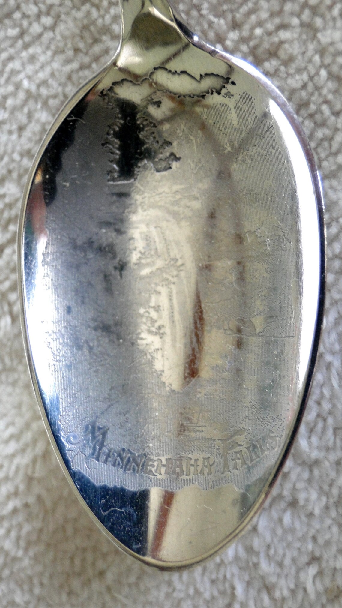 2 Antique Sterling Silver Patterned Teaspoons with Engraved | Etsy