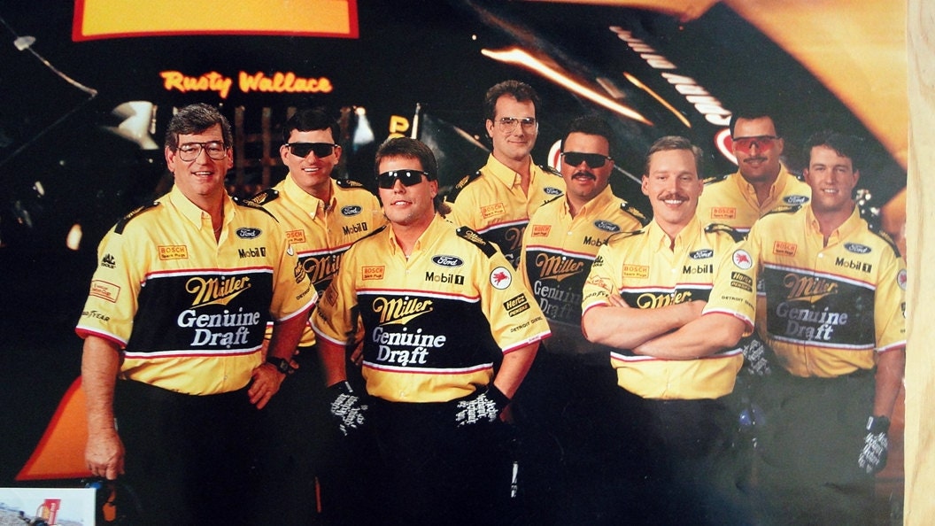 1990s Rusty Wallace Poster for Miller Genuine Draft Beer Man - Etsy