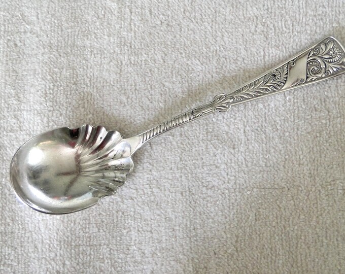 Antique Aurora Silver-plated Victorian Pattern Sugar Spoon or Shell ...