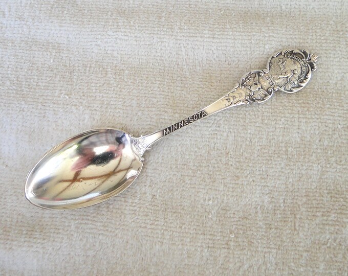 Watson Sterling Silver MINNESOTA State Souvenir Spoon-state Emblems on ...