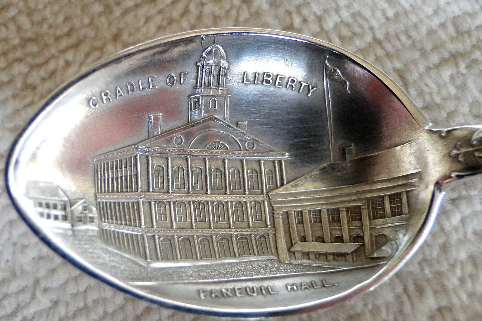 Sterling Souvenir Demitasse Spoon-cradle of Liberty-faneuil - Etsy
