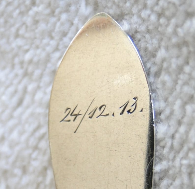 Norwegian 830S Silver Bright Cut Pattern Teaspoon-vintage 1913-11.2 ...