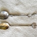 2 Antique Souvenir 800 Coin Silver Coffee Spoons-1st is German Made by ...