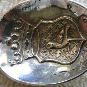 2 Antique Souvenir 800 Coin Silver Coffee Spoons-1st is German Made by ...