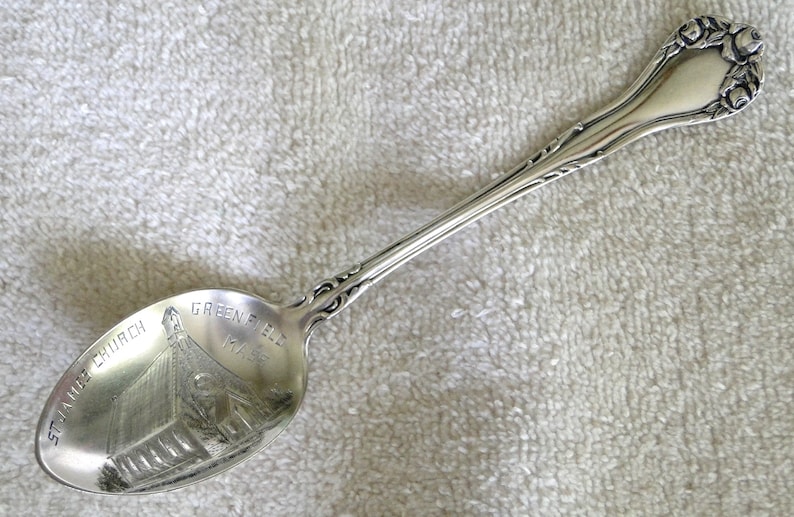 Antique Lunt Tudor Pattern Sterling Souvenir Spoon-greenfield - Etsy