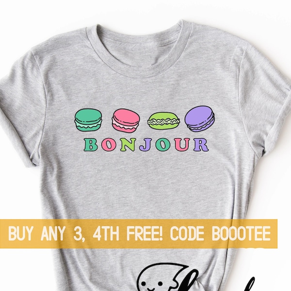 Macaron French T Shirt - Etsy UK