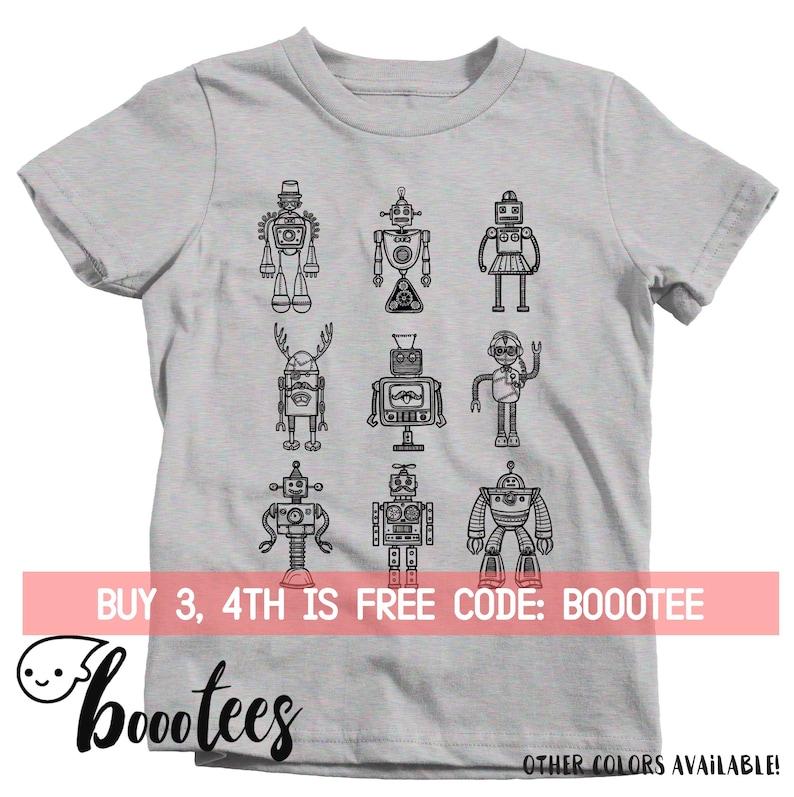 Robot Shirt Adults Kids Toddler T-shirt T Tee Funny Dad Kid - Etsy