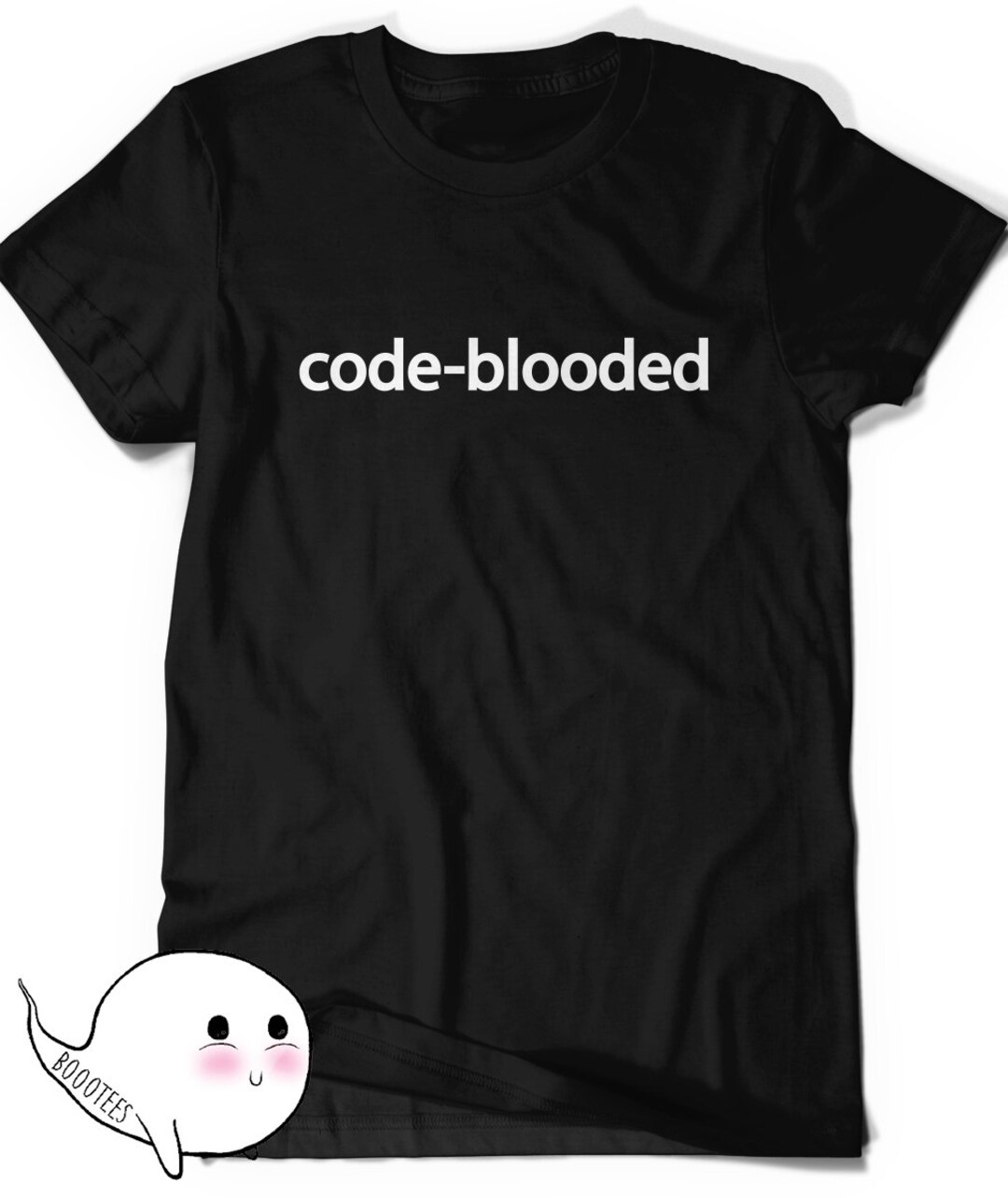 Funny Code Shirt Code-Blooded Tee Programador IT T-shirt Tee Mens Womens Ladies Gift Geek Nerd ...