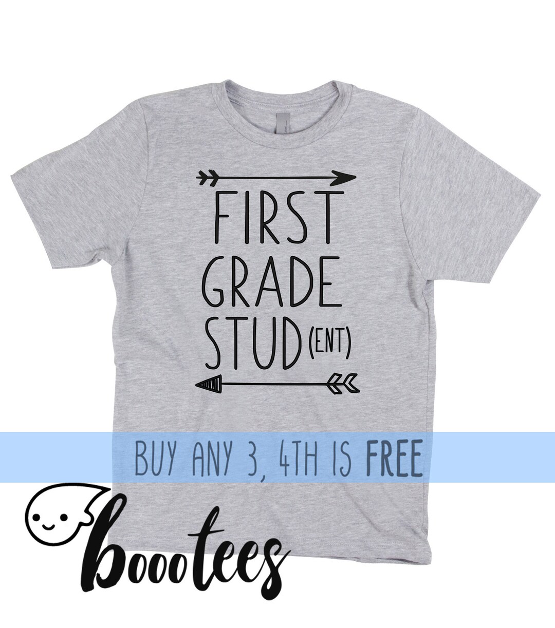 First Grade Shirt Boy T-shirt 1st Grade First Day of School Back to ...