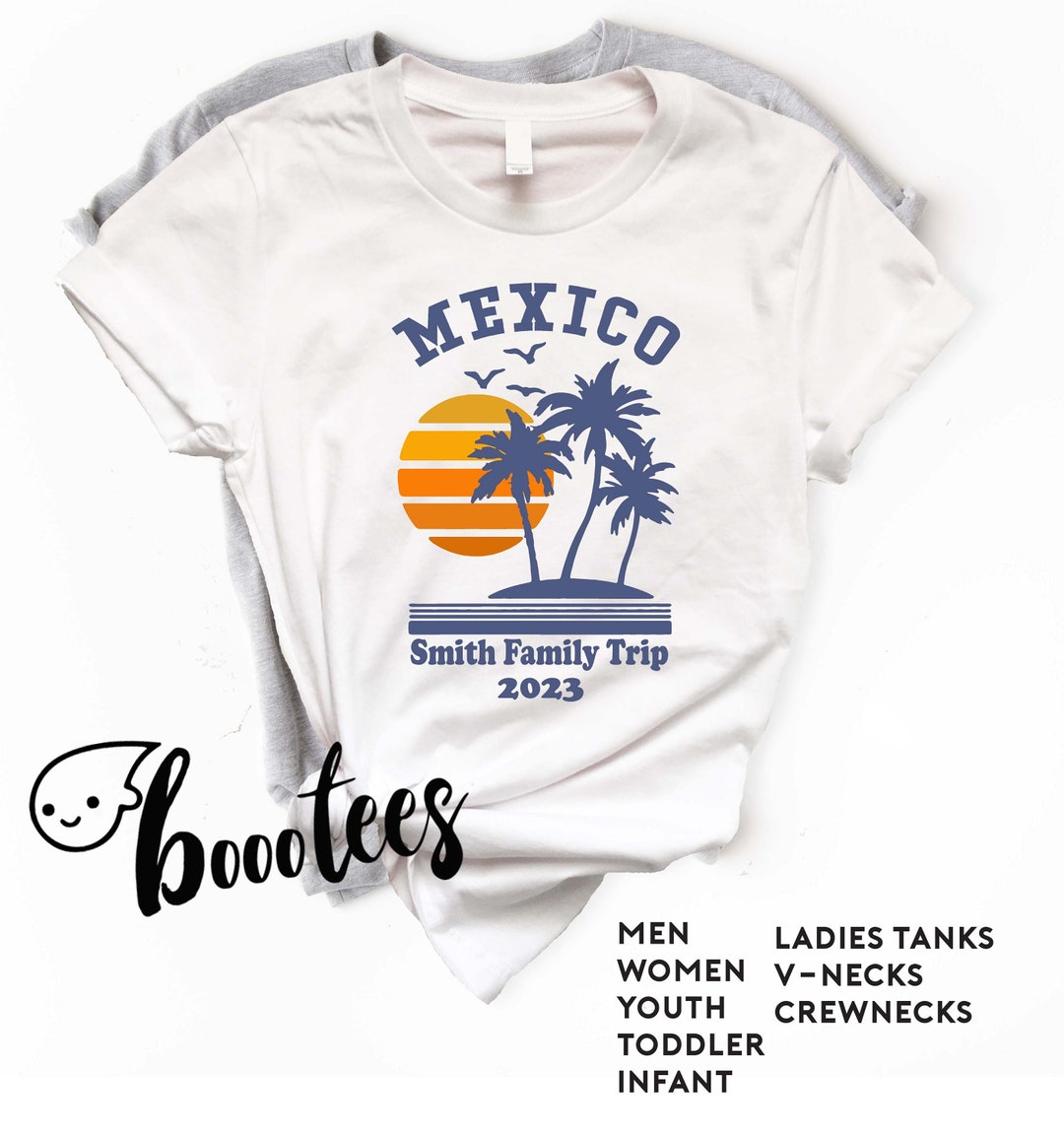 Custom Family Vacation T-shirts: Personalized, Retro Matching Beach ...