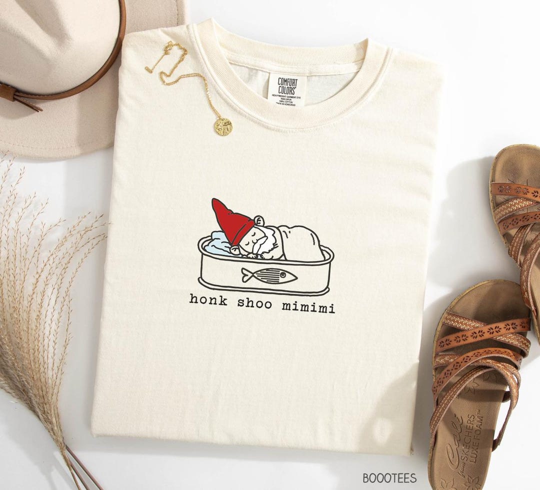 Gnome Sleeping in a Sardine Can Comfort Colors Shirt. Cute Hand-drawn ...