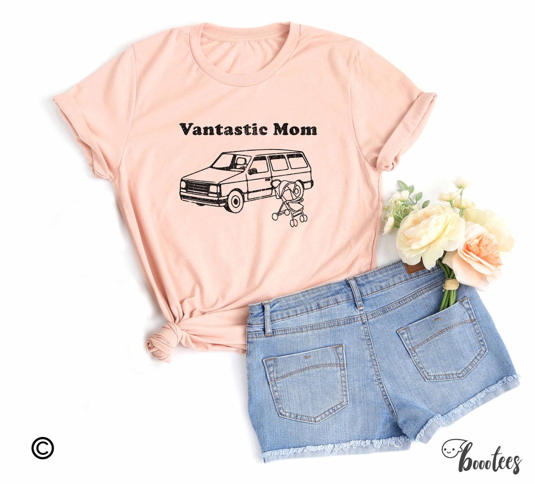 Vantastic Mom Shirt. Retro Funny Minivan Mommy T-shirt. Tshirt - Etsy