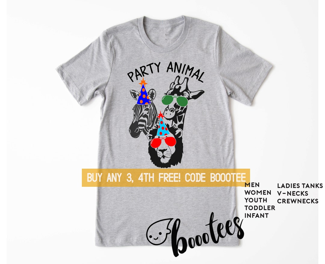 Custom Birthday Party Animal Shirt: Funny Personalized Tee Gift - Etsy