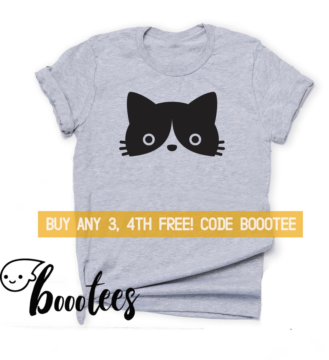 Cat Shirt Women Kids Men T-shirt Funny Girls T-shirt Kitty Kitten ...