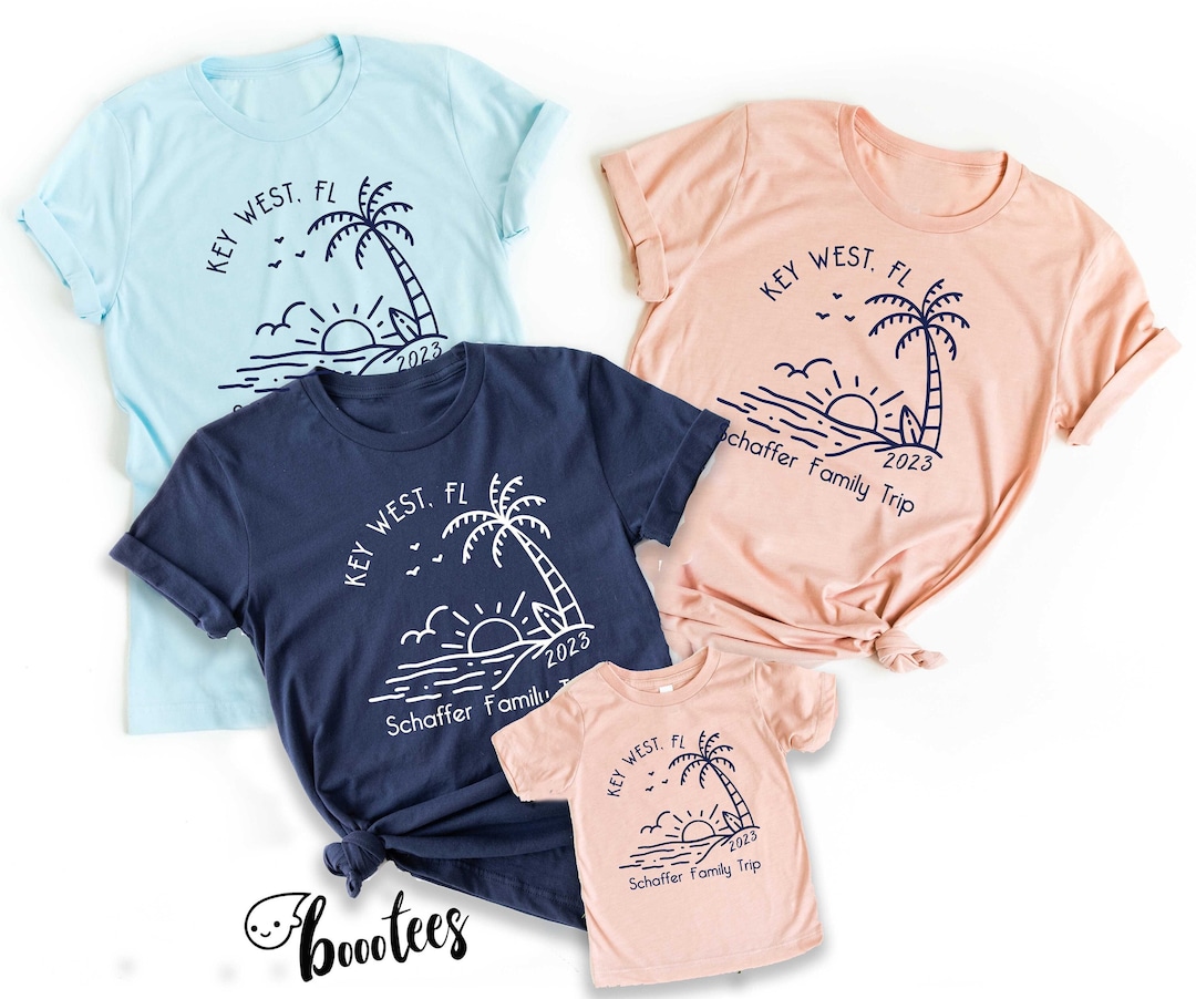 Beach Vacation Shirts for Family Friends Custom Trip T-shirt T Shirt ...