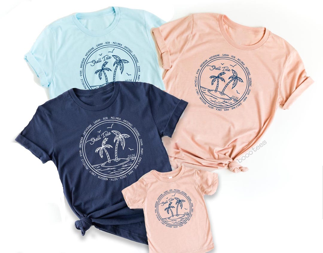 Custom Name Trip Shirts Matching Beach Personalized Trip Tees Vacay ...