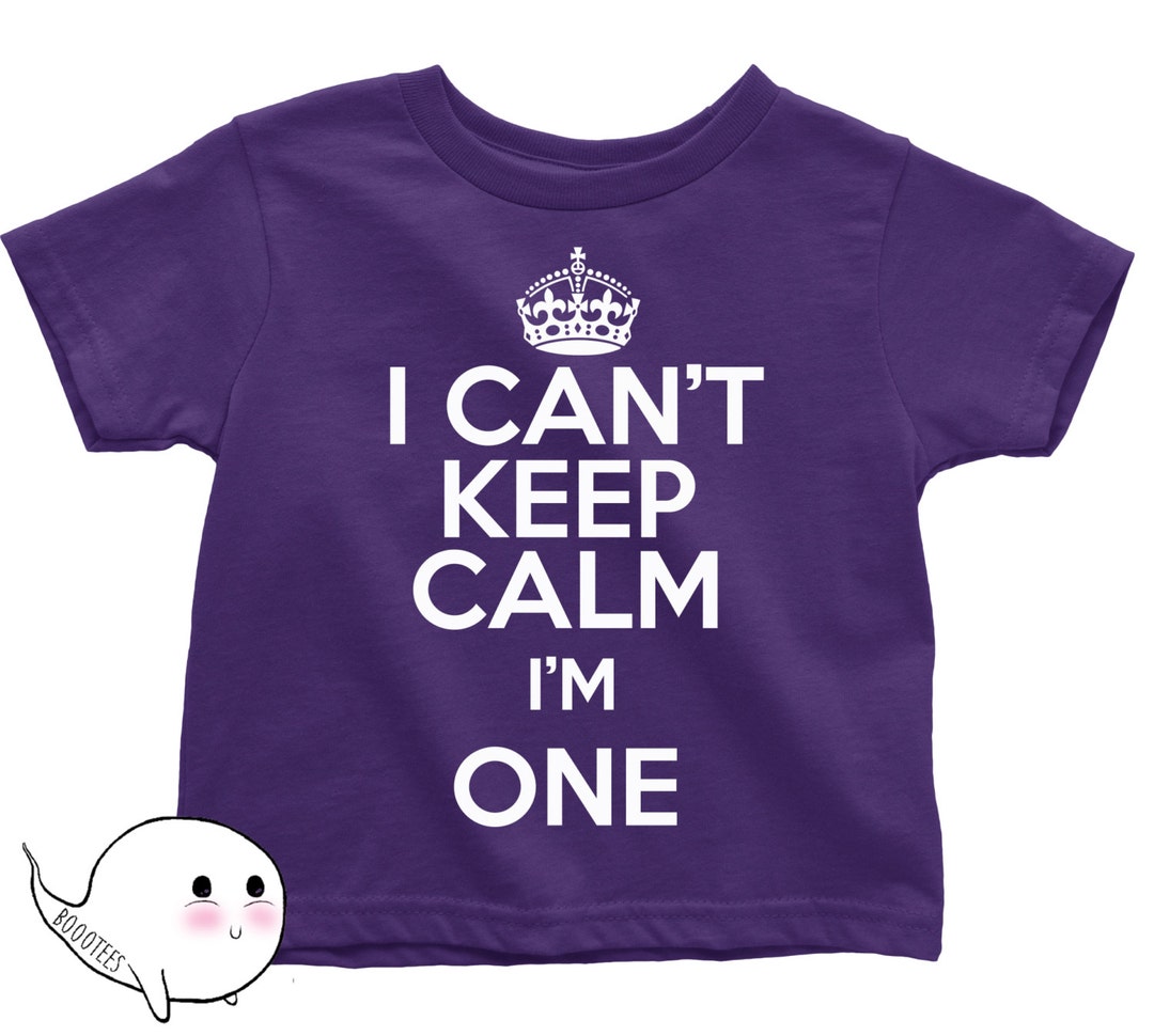First Birthday Shirt: I Can't Keep Calm, One Year Old Tee - Etsy