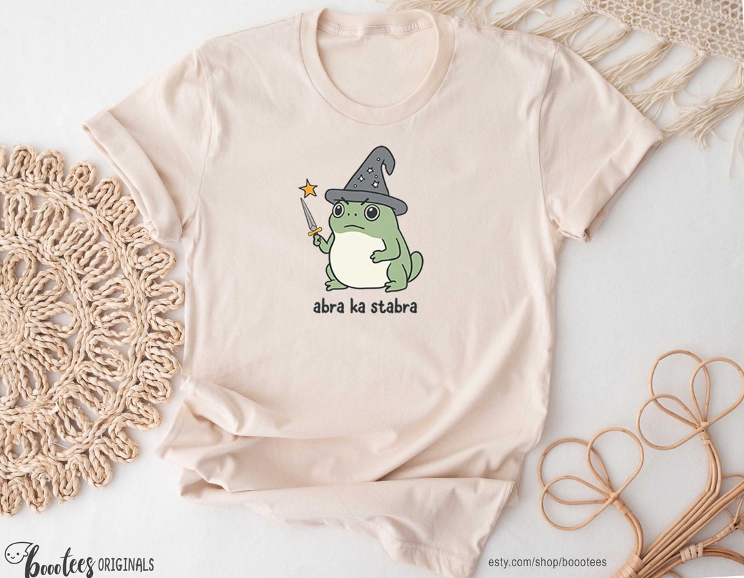 Cute Frog Wizard Shirt. Funny T-shirt Tshirt Tee Tees. Froggy Fantasy ...