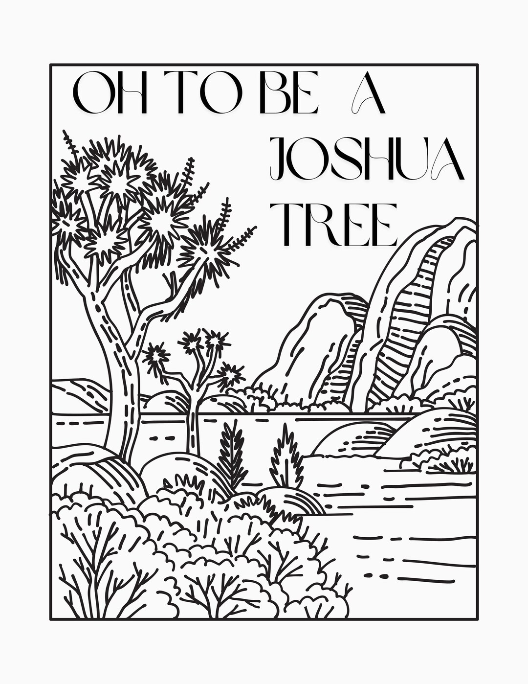 Joshua Tree Artwork - Digital Download - Etsy