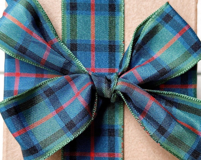 The Sonya XL Red, Navy Blue, Green, & Gold Plaid Christmas Tree Topper ...